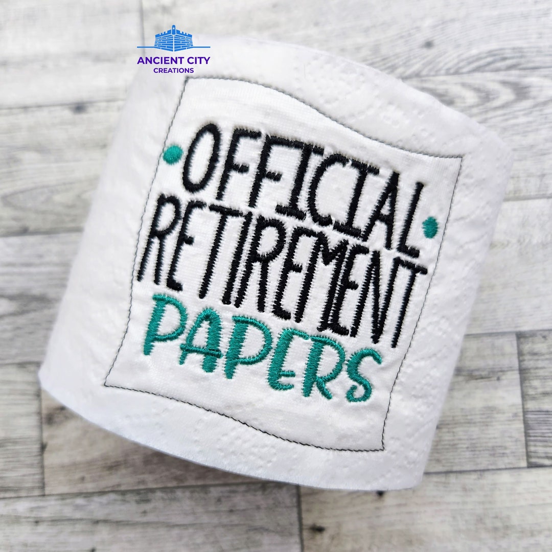 Official Retirement Papers Funny Toilet Paper Gag Gift - Etsy
