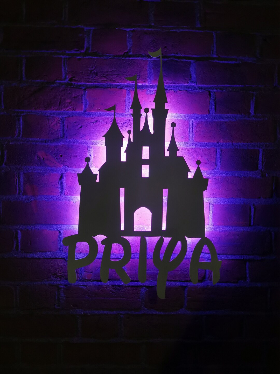 Princess Castle Light . Personalised / Personalized . Custom Girls Room ...