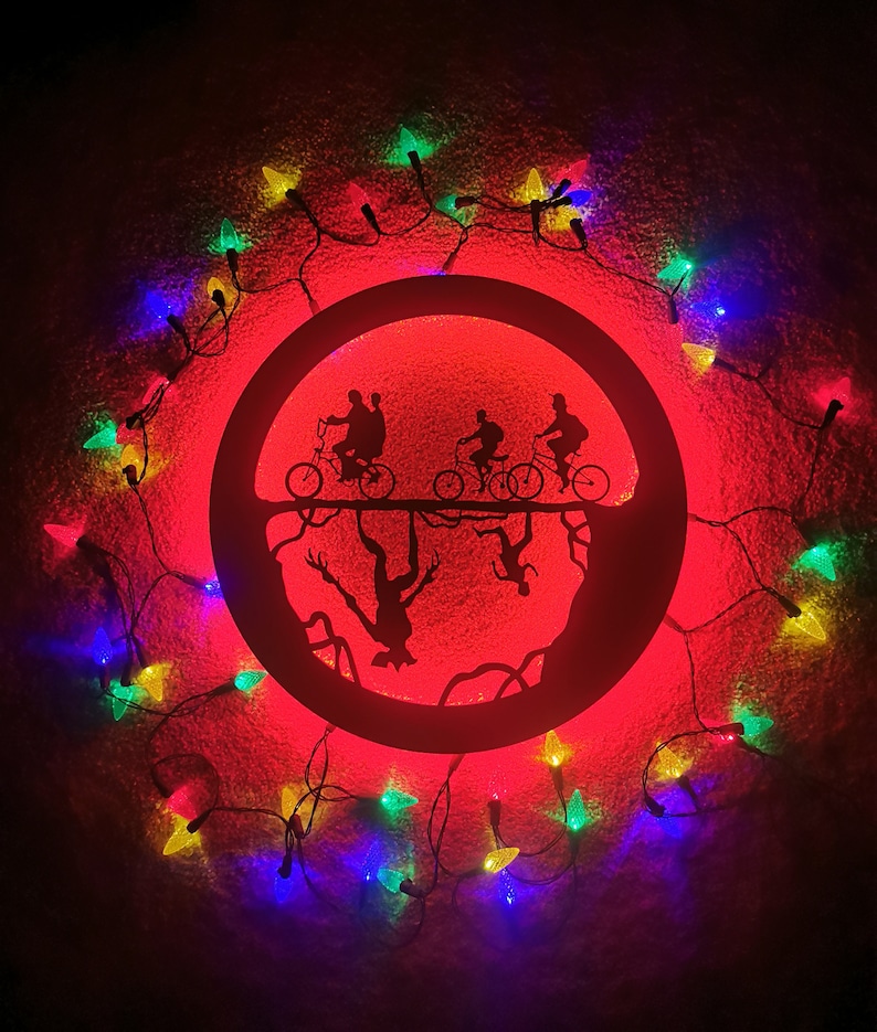 Stranger Things Light the Upside Down Metal Wall LED Light - Etsy UK