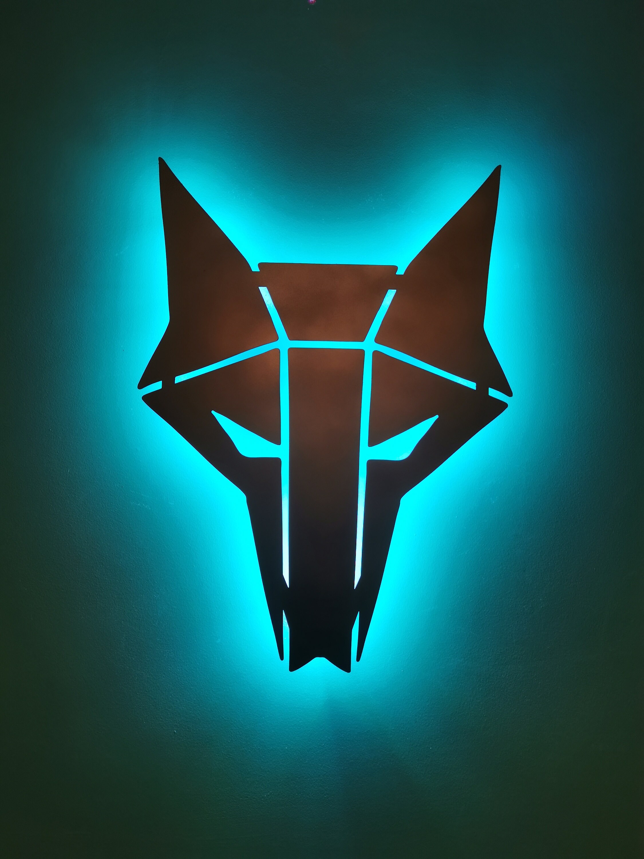 Red Rising Light Metal Wall LED Light Night Light. - Etsy