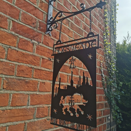 Wizarding World Village Sign . Custom Pub Sign . Metal Sign - Etsy UK