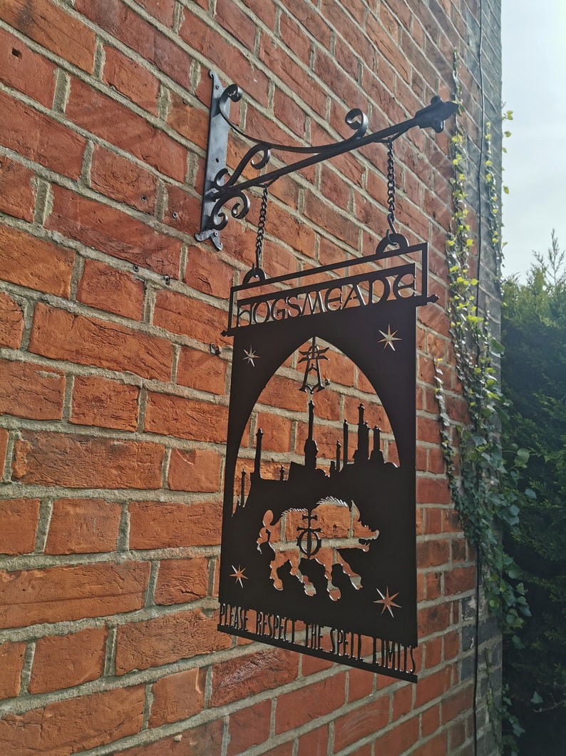 Wizarding World Village Sign . Custom Pub Sign . Metal Sign - Etsy UK