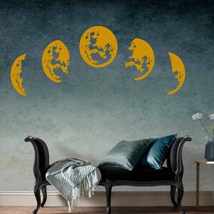 Phases of the Moon Metal Wall Art . Moon Wall Art . Metal Moon Wall Art ...