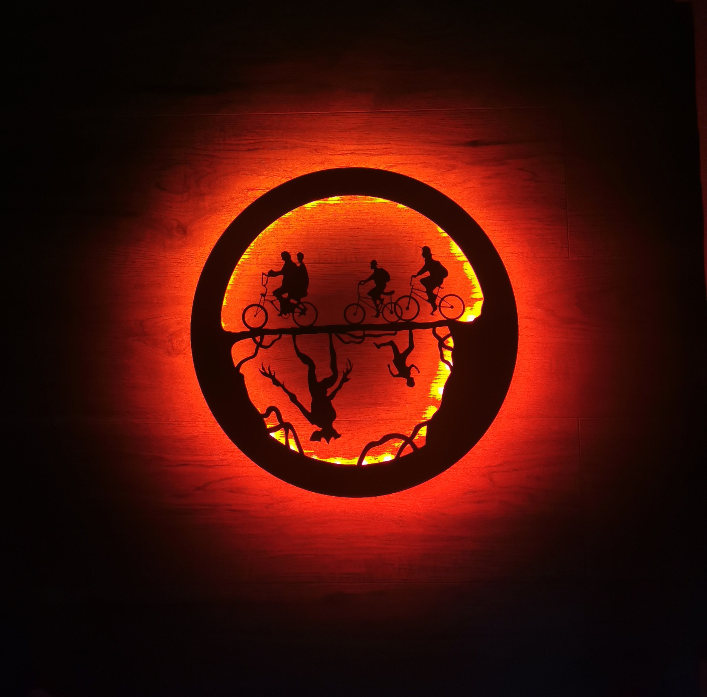 Stranger Things Light the Upside Down Metal Wall LED Light | Etsy