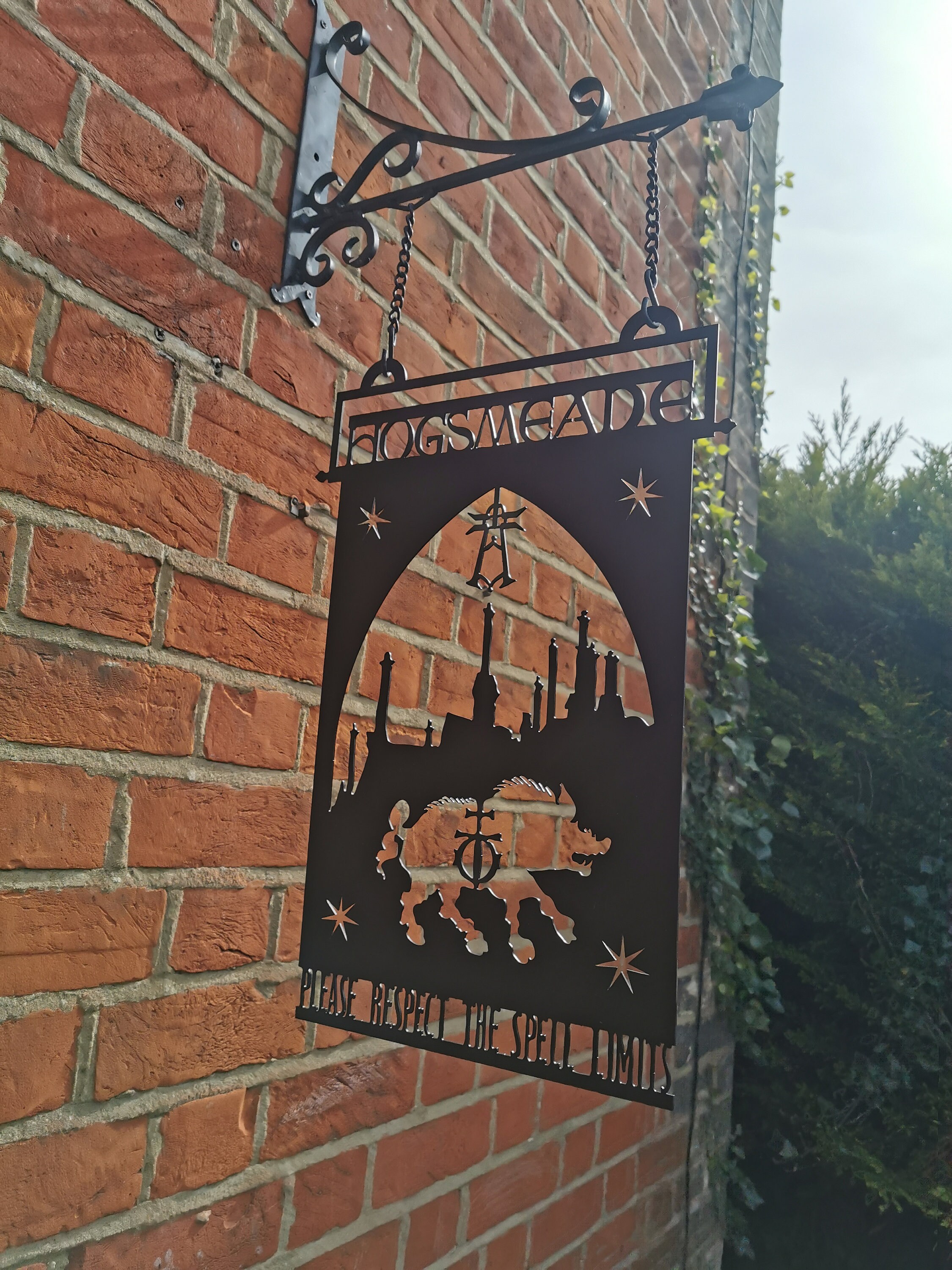 Wizarding World Village Sign . Custom Pub Sign . Metal Sign - Etsy UK