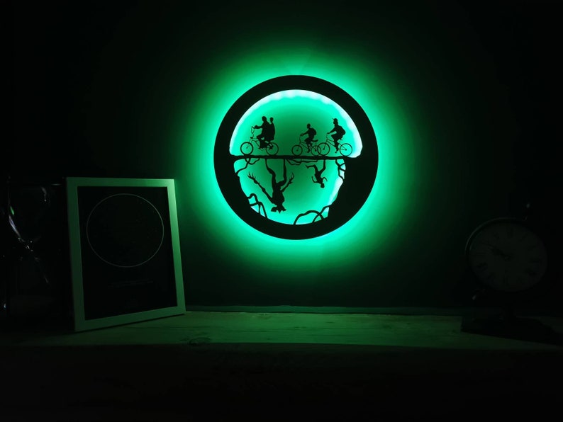 Stranger Things Light the Upside Down Metal Wall LED Light - Etsy UK