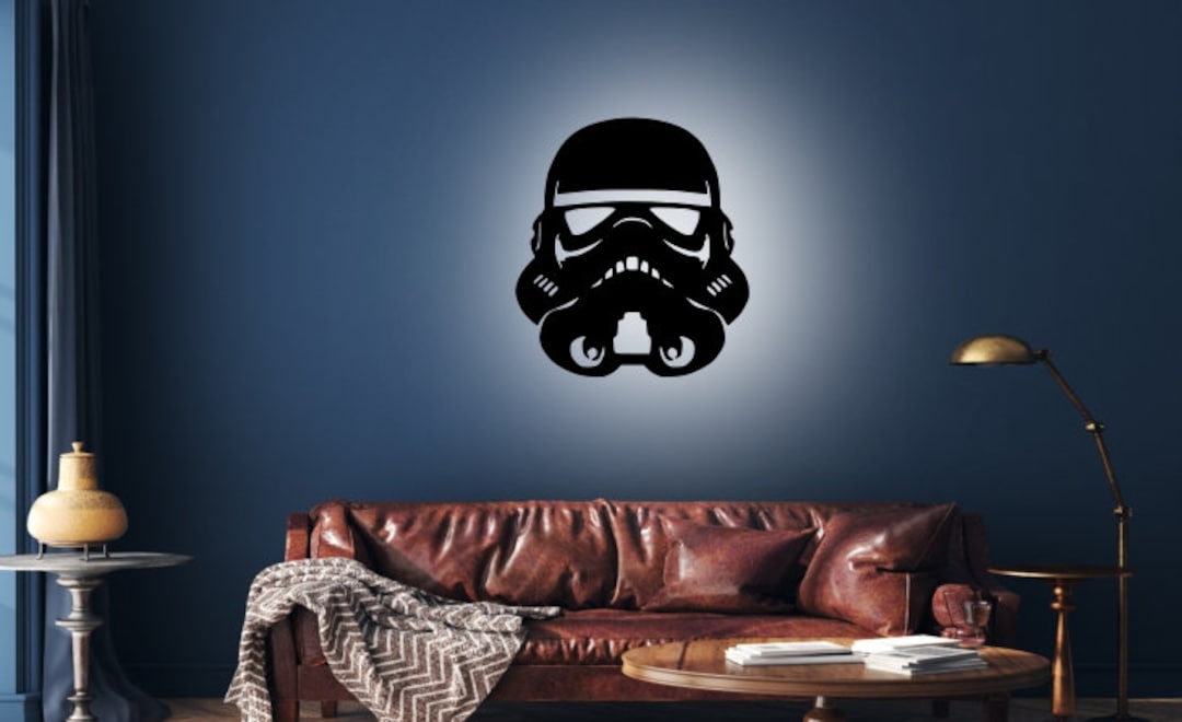 Star Wars Stormtrooper Illuminated Metal Wall Light Star Wars Wall ...