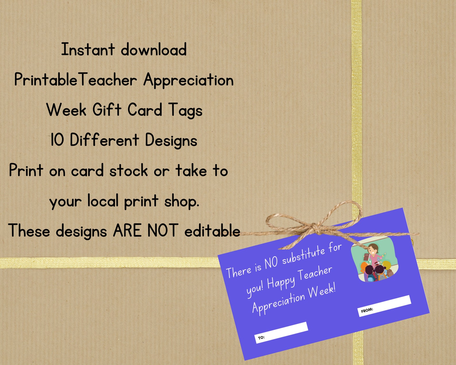 Teacher Gift Tags, Teacher Appreciation Gift Tags, Gift Tags for ...