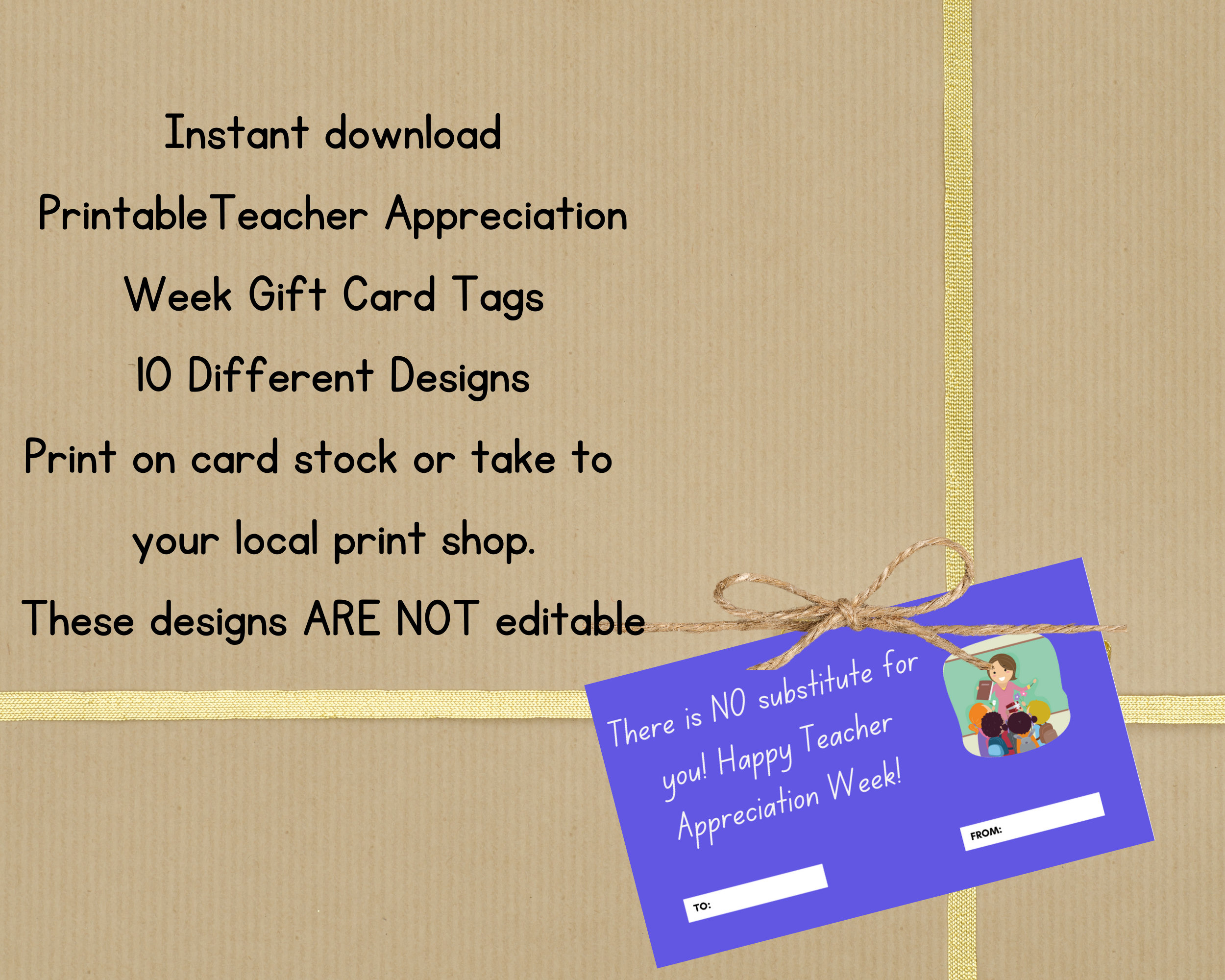 Teacher Gift Tags, Teacher Appreciation Gift Tags, Gift Tags for ...