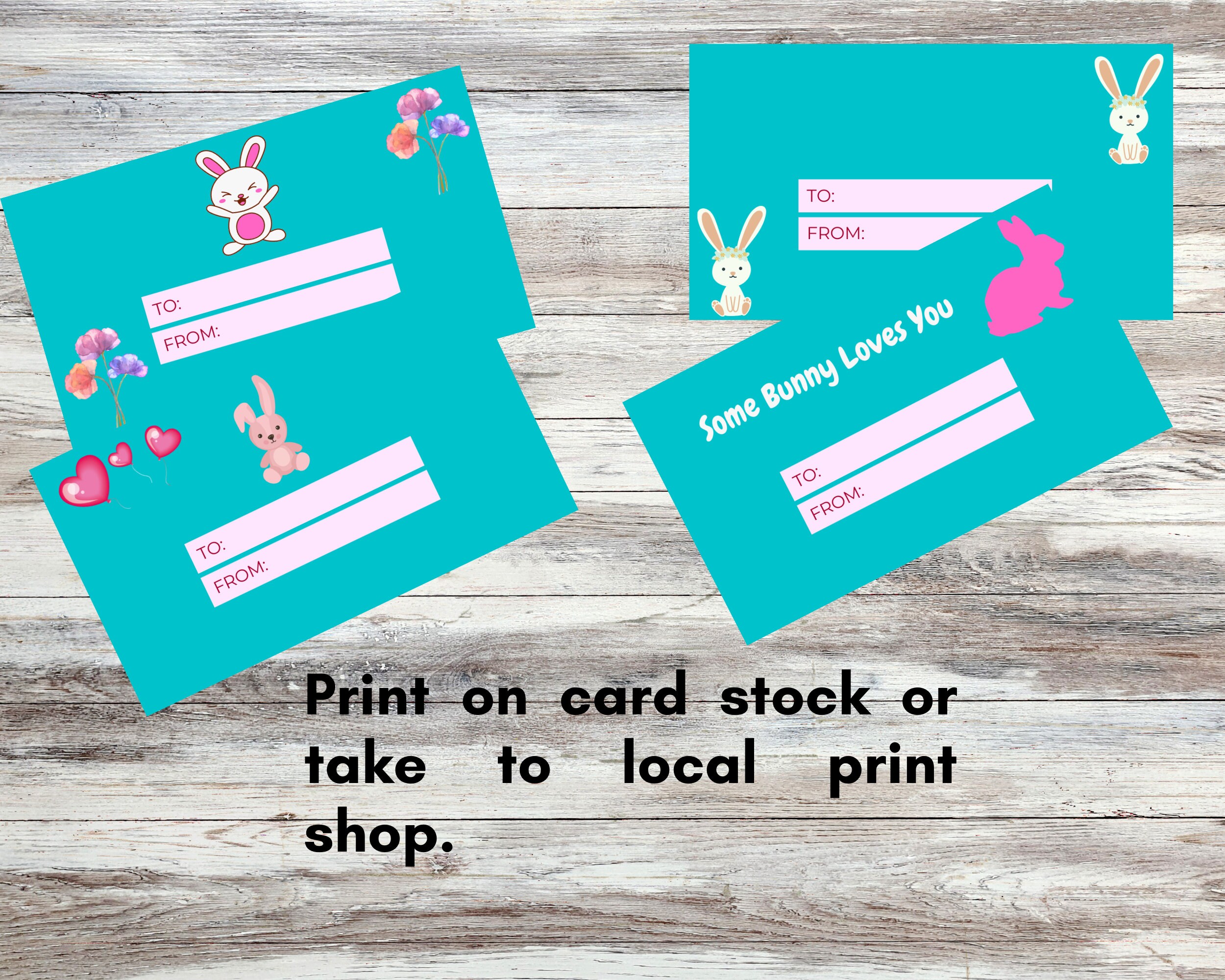 Bunny Rabbit Printable Gift Tags Rabbit Tags for Gifts Bunny Gift Tags ...