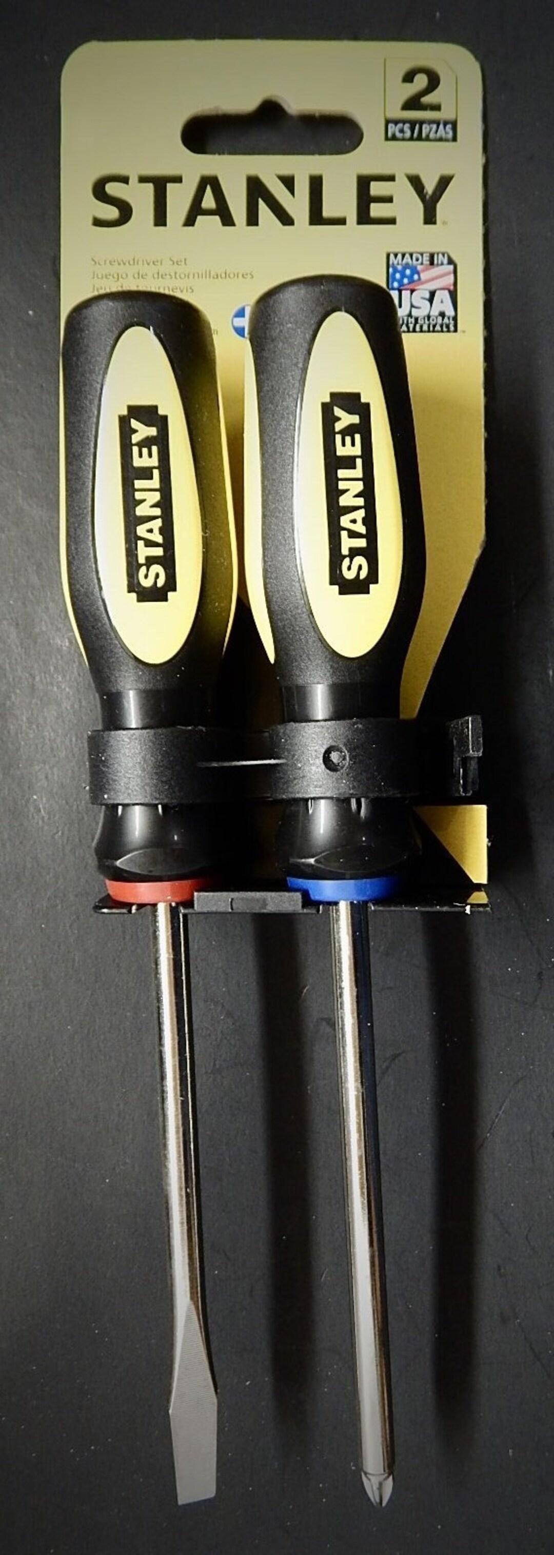 Stanley 2 NEW Screwdriver Set Standard & Phillips 8 Long 4 Shaft-free ...