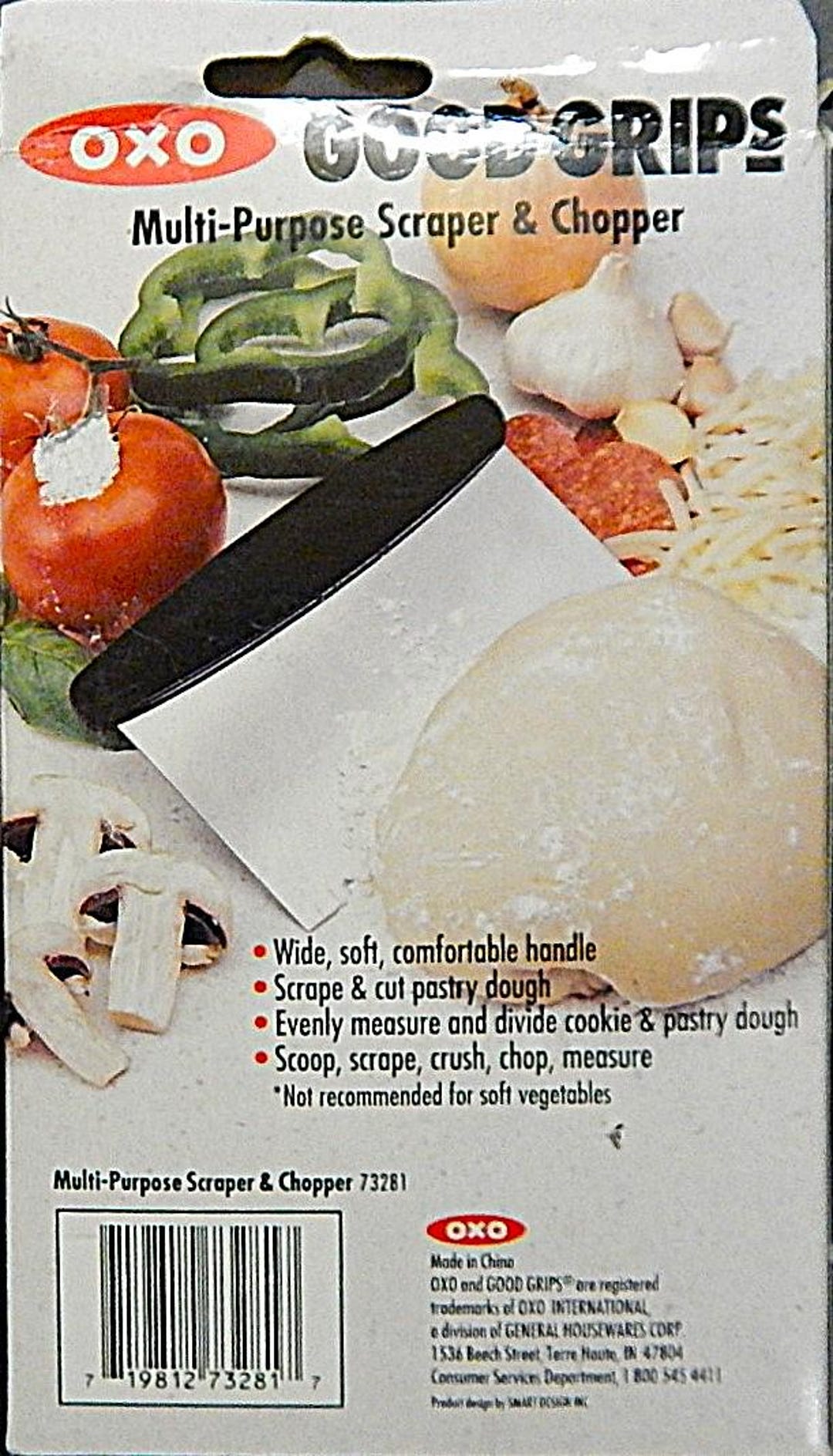 Oxo-good Grips-stainless Steel Scraper & Chopper-silver/black-free ...