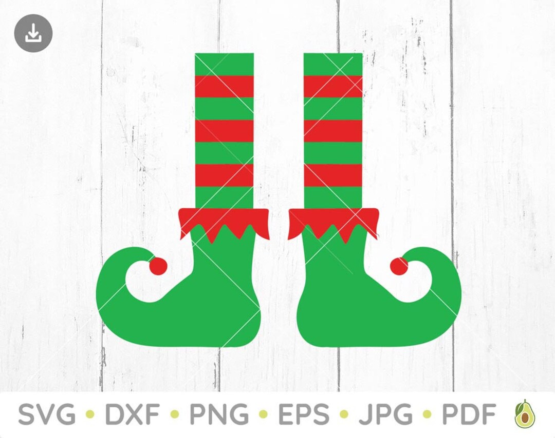 Elf Stockings Svg, Elf Socks Svg, Green, Christmas Svg, Holiday Clipart ...