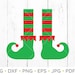 Elf Stockings Svg, Elf Socks Svg, Green, Christmas Svg, Holiday Clipart ...