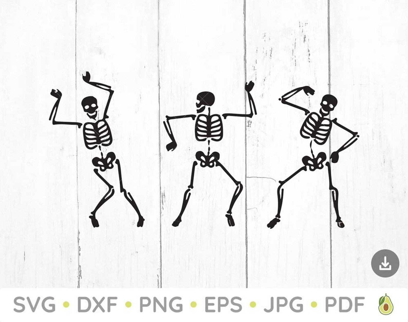 Skeleton Dance Pumpkin SVG, Skeletons SVG File, Halloween SVG, Skeleton ...