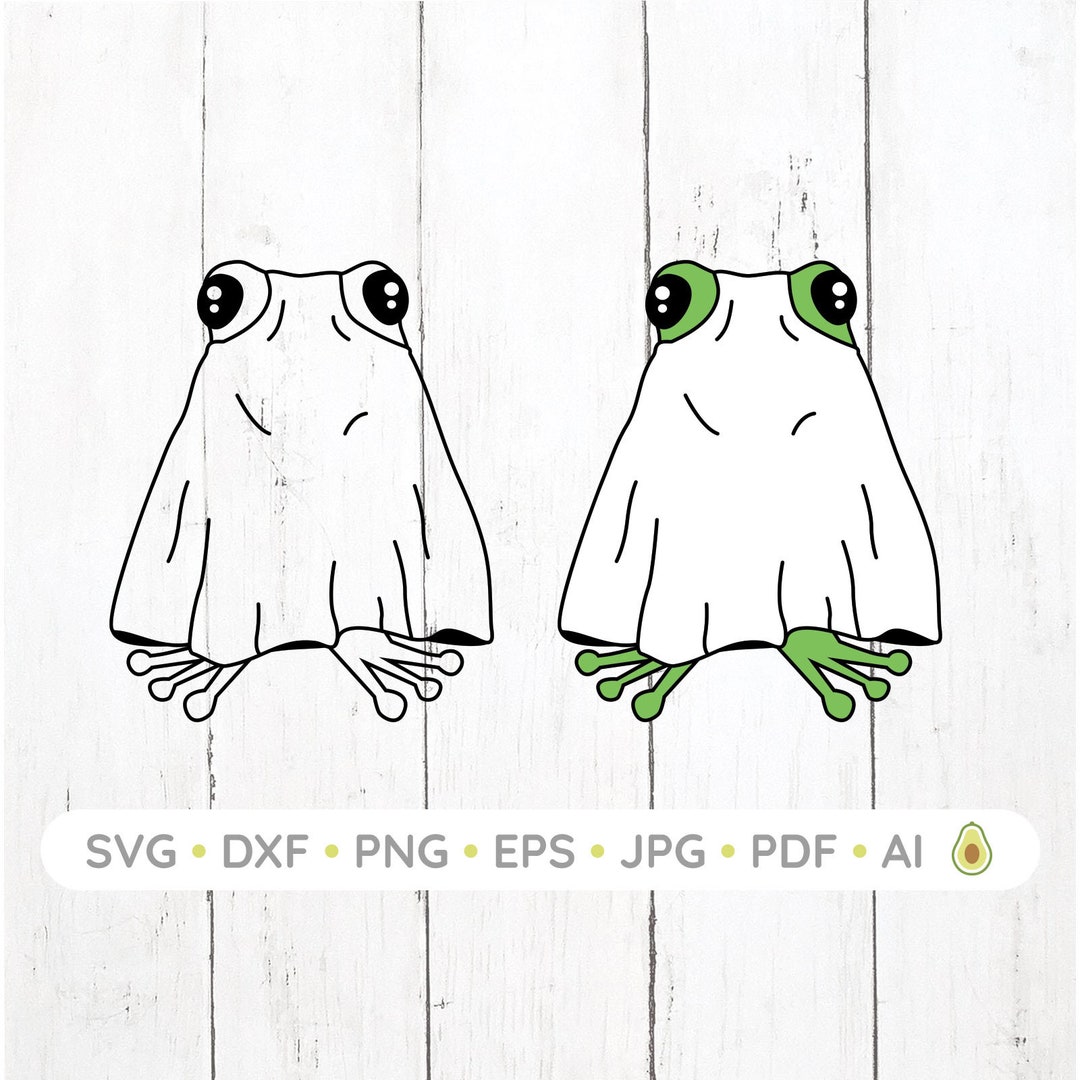 Ghost Frog SVG, Frog SVG, Ghost SVG, Ghost Silhouette, Ghost Frog ...