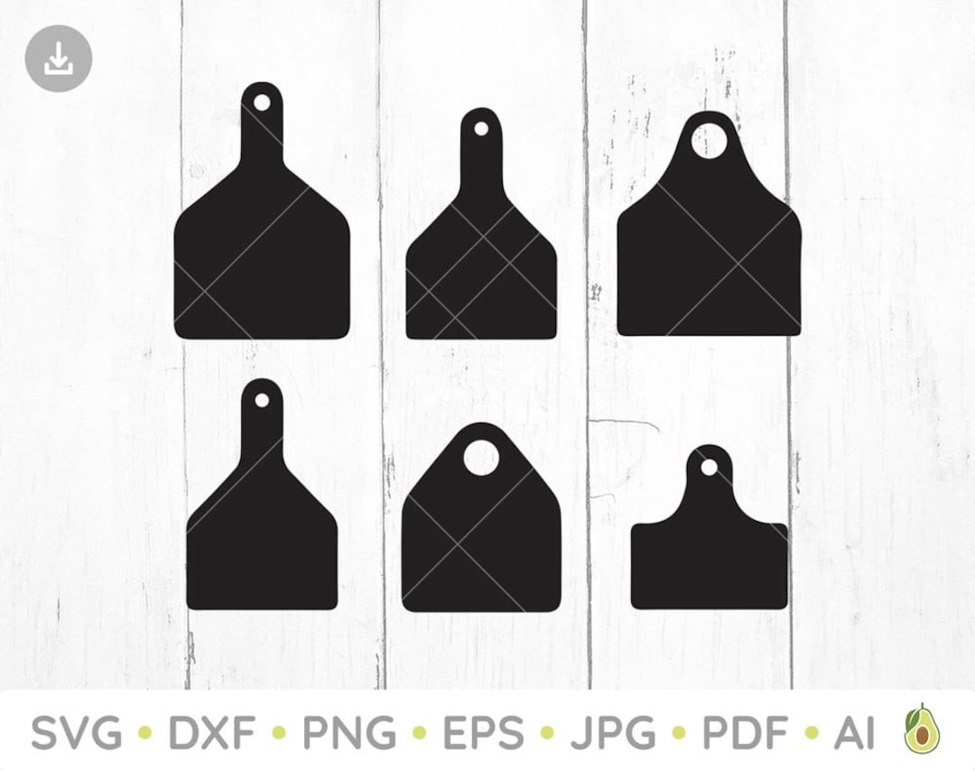 Cow Tag SVG, Cattle Ear Tag Svg, Ear Tag Svg, Eartag Svg, Cattle Tag ...