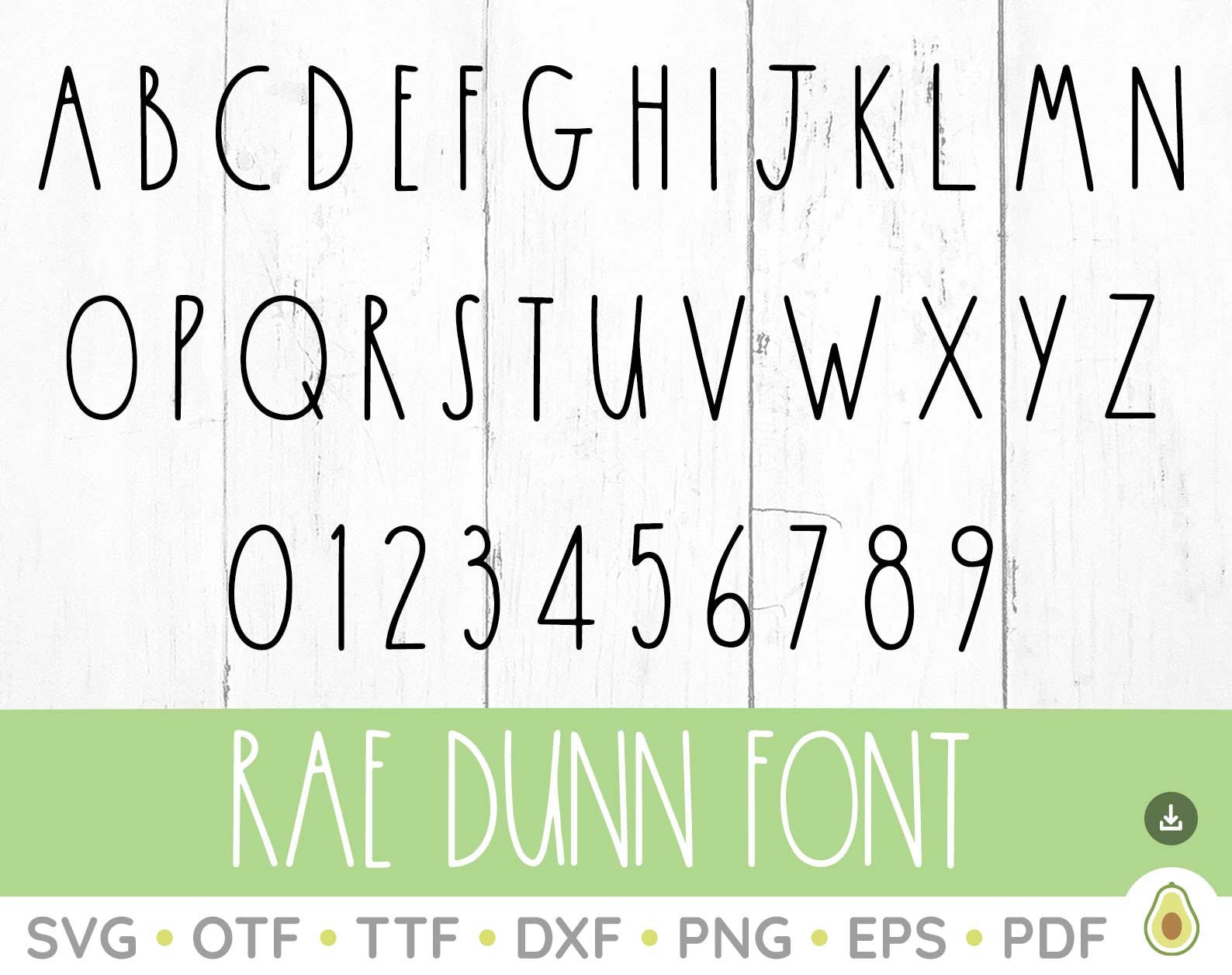 Rae Dunn Svg, Rae Dunn Font, Rae Dunn, Rae Dunn Inspired, Cricut Fonts ...