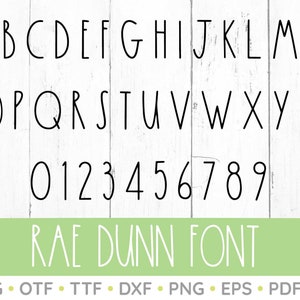 Rae Dunn Svg, Rae Dunn Font, Rae Dunn, Rae Dunn Inspired, Cricut Fonts ...