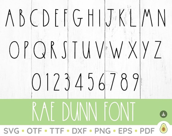 Rae Dunn Svg Rae Dunn Font Rae Dunn Rae Dunn Inspired - Etsy UK