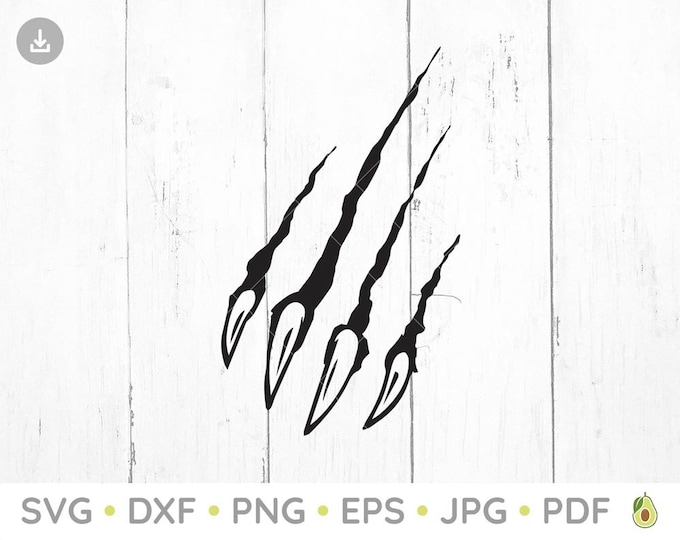 Claw Scratches Svg, Paw Scratches SVG, Scrapes, Claw Scratches Clipart ...