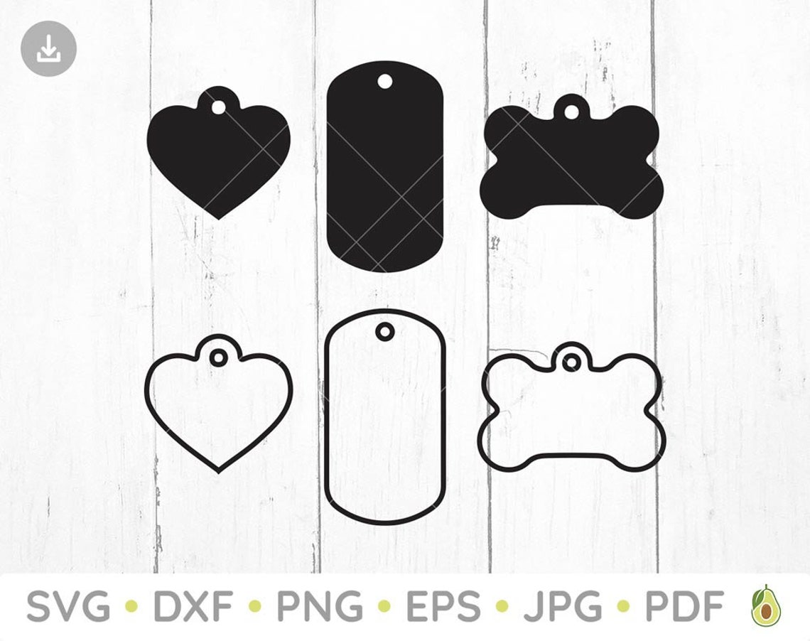 Blank Dog Tag SVG Dog Tag Cricut Dog Tag Png Dog Tags Blank - Etsy