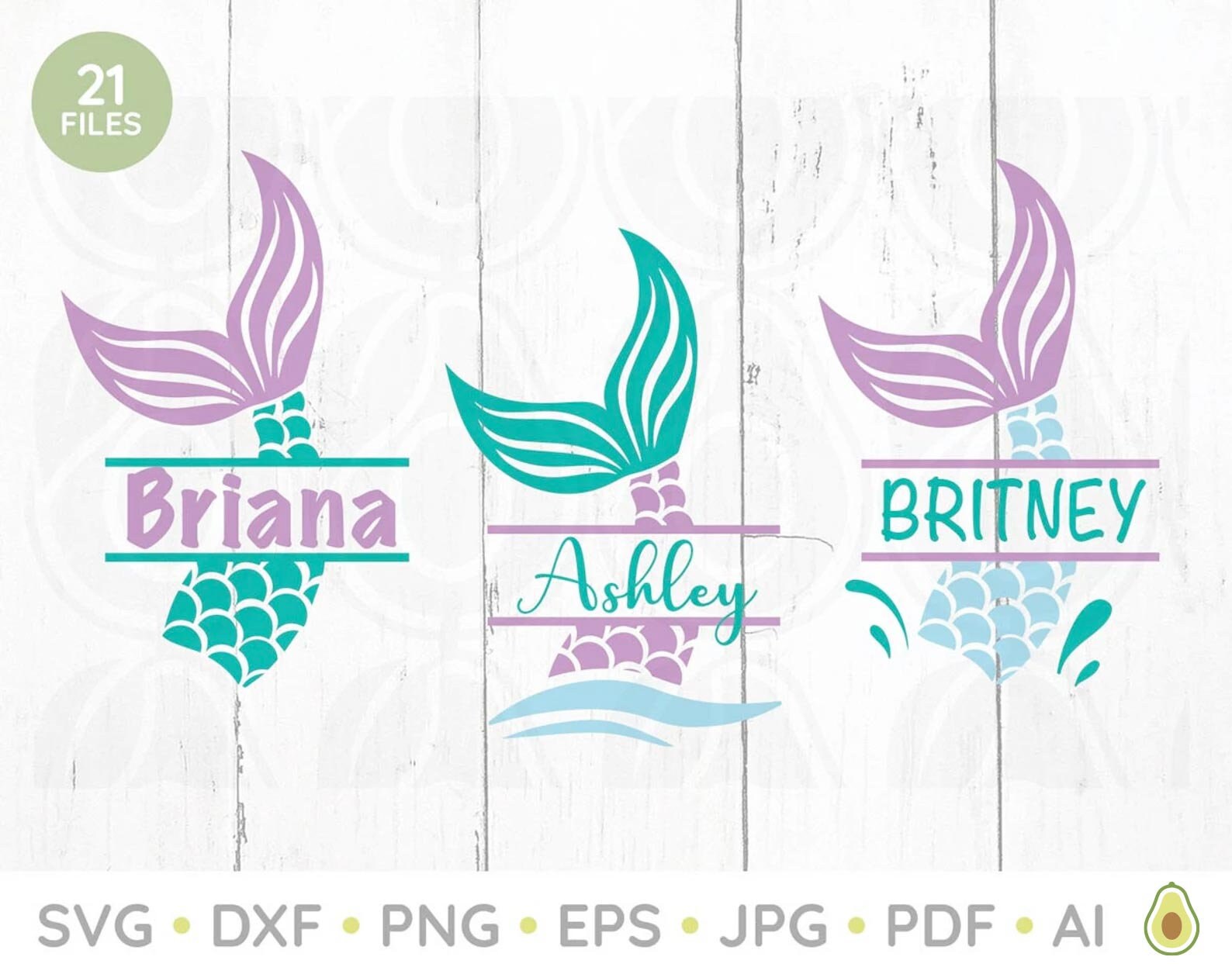 Mermaid Tail SVG Mermaid SVG Mermaid Tail Name SVG Cricut - Etsy