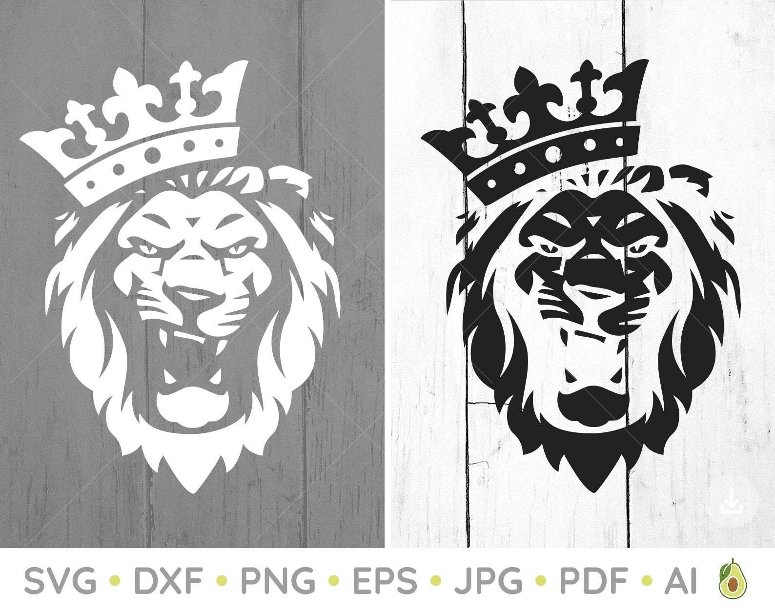 Lion With A Crown Vector