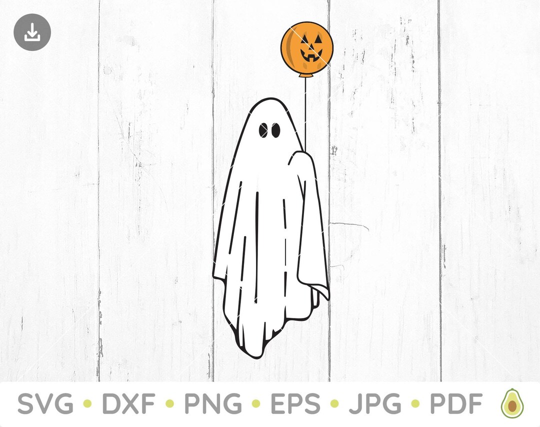 Ghost SVG, Ghosts Svg, Pumpkin Ghost Svg, Ghost Silhouette, Balloon ...