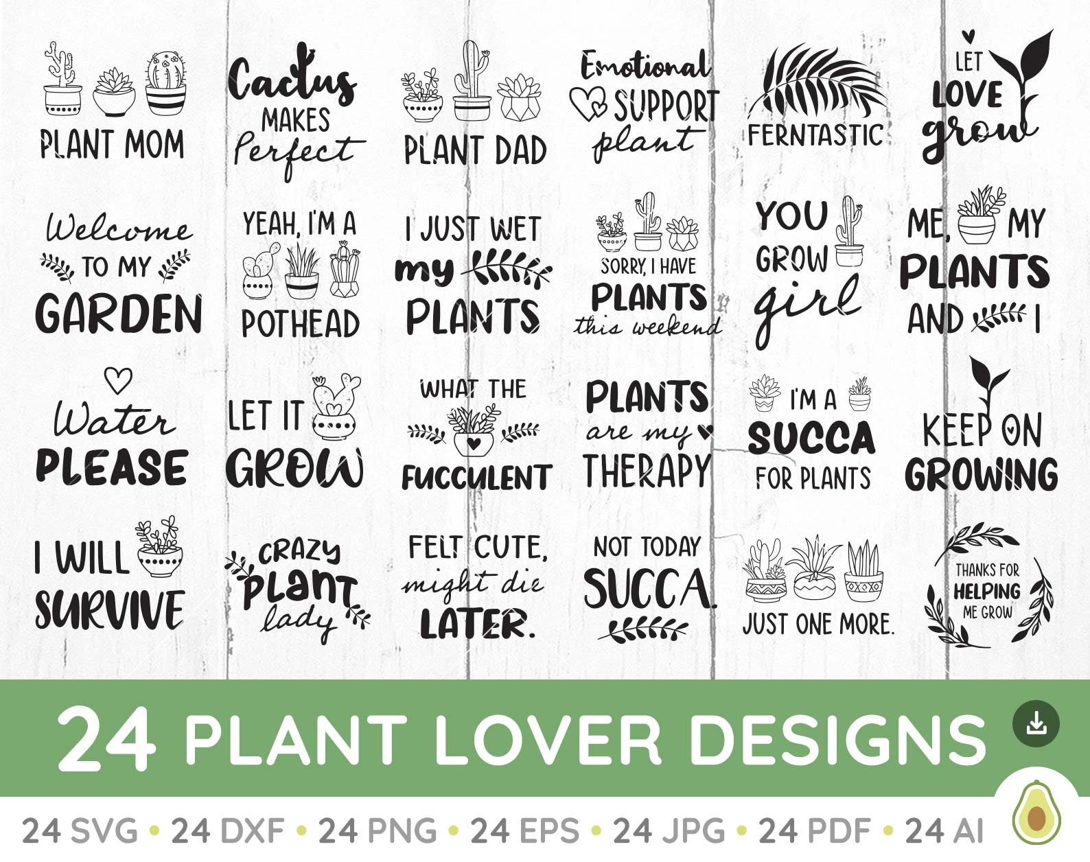 Plant Lover SVG Bundle Plant Mom Svg Plant Quotes Svg Shirt - Etsy