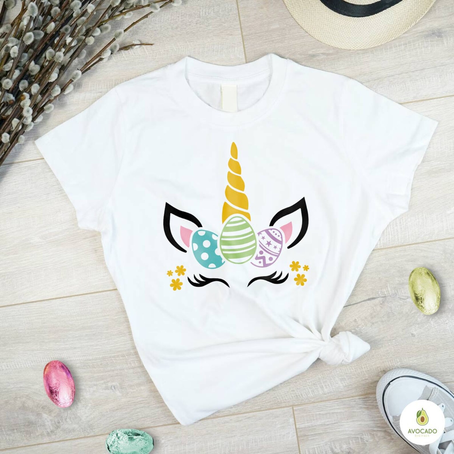 Easter Unicorn SVG Easter Bunny Unicorn SVG Flowers Unicorn - Etsy