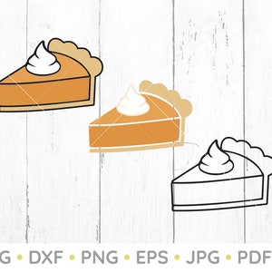 Pumpkin Pie Svg, Pumpkin Svg, Thanksgiving Svg, Dessert Svg, Fall Svg ...