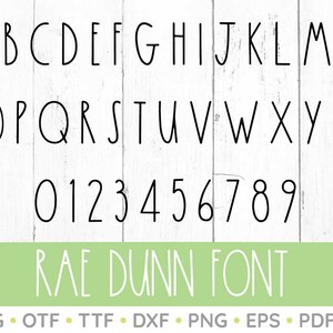 Rae Dunn Svg Rae Dunn Font Rae Dunn Rae Dunn Inspired - Etsy