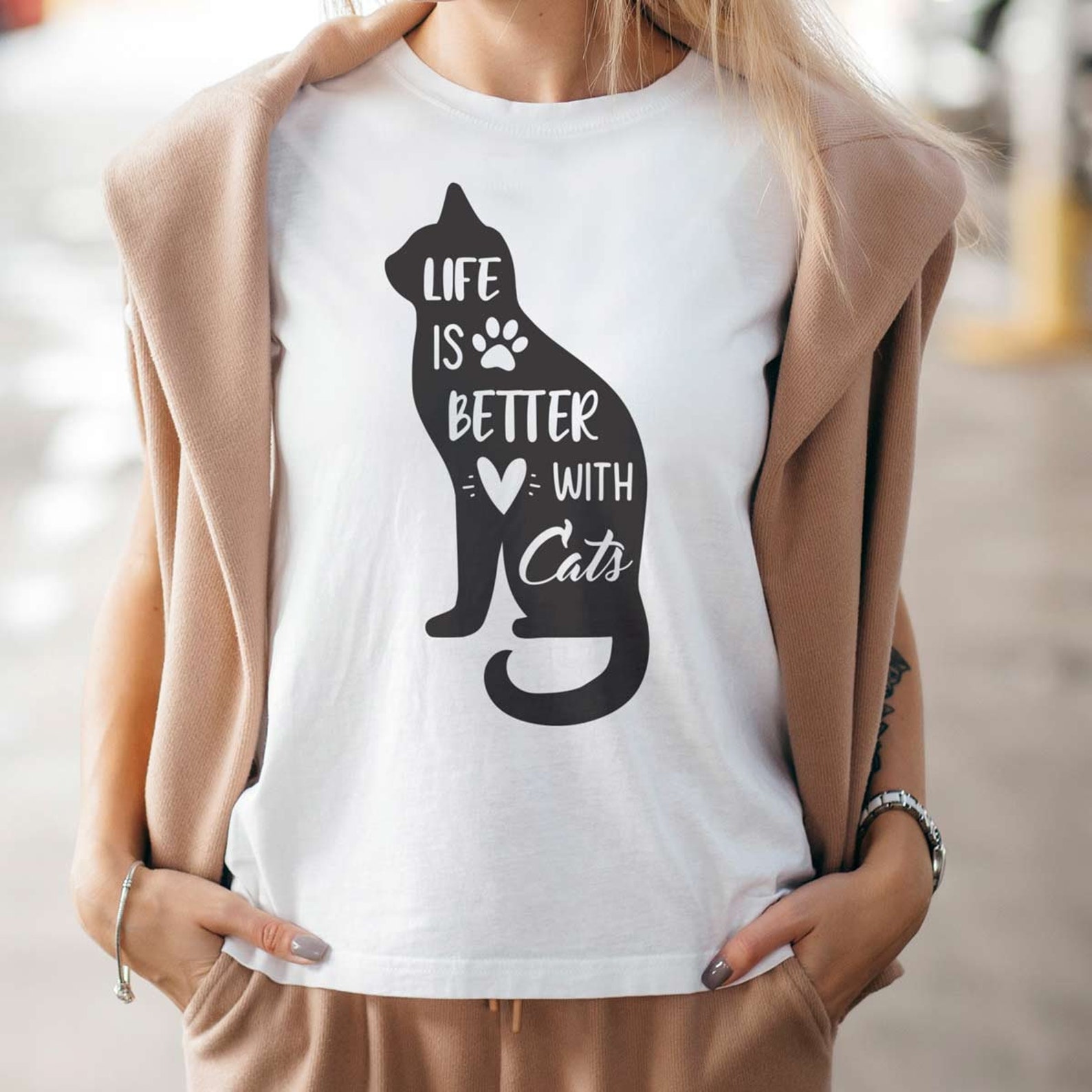 Life is Better With Cats Svg Pet Svg Cat Svg Cut Files for - Etsy