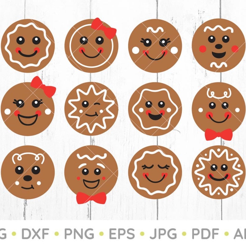 Gingerbread Face - Etsy