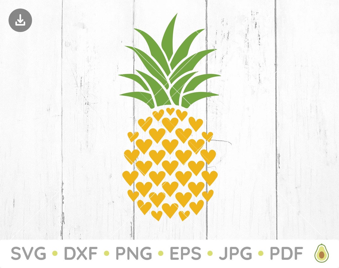 Pineapple SVG, Pineapple Digital Cutting File, Pineapple Clipart ...