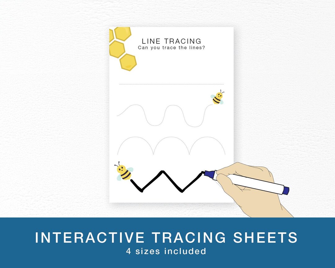Line Tracing Activity Printable PDF for Kids – Fun & Educational ...