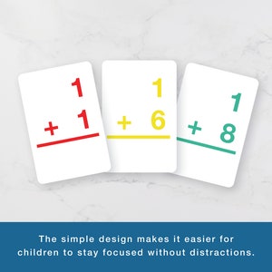 1 Addition Maths Flash Cards Printable Educational, Home School ...