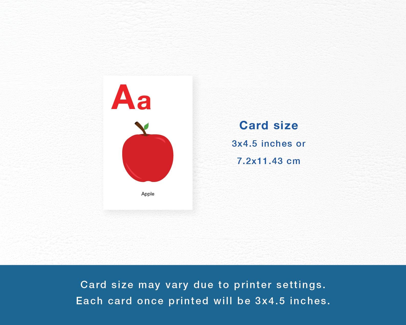 Alphabet Flash Card PDF Printable - Educational Fun for Kids! - Etsy