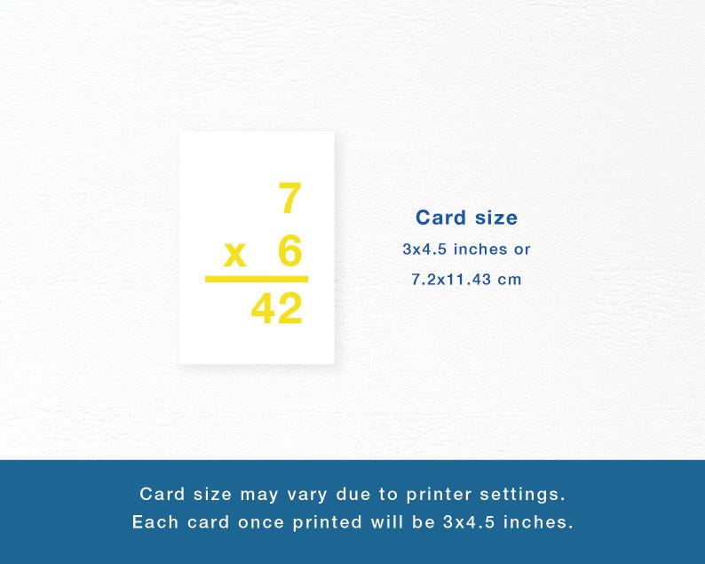 Seven Times Table Flashcards With Answers - Printable PDF for Easy ...