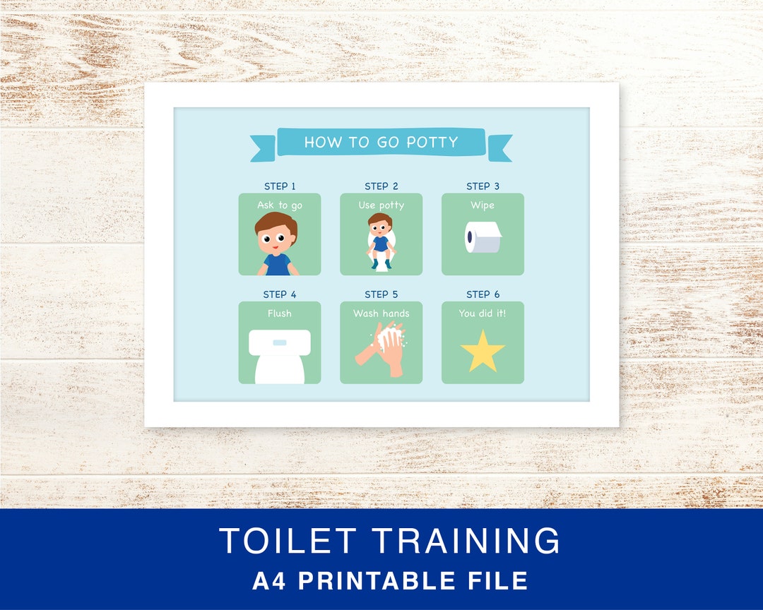 Toilet Training/ Potty Training Educational A4 Poster - Etsy