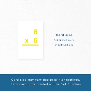 Six Times Table Flashcards Without Answers - Printable PDF for ...