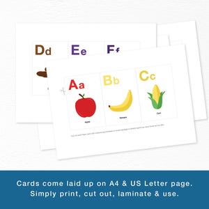Alphabet Flash Card PDF Printable - Educational Fun for Kids! - Etsy Canada