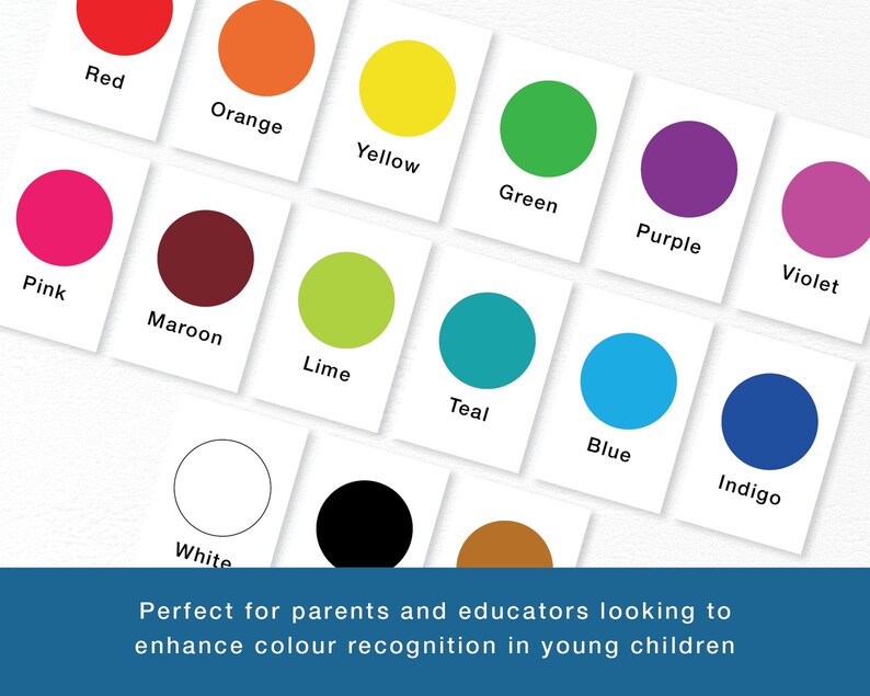 Colour Flashcards Printable for Kids | Educational Learning & Colour ...