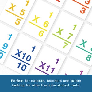 1 Times Table Flashcards With Answers - Printable PDF for Easy ...