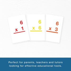 Six Times Table Flashcards Without Answers - Printable PDF for ...
