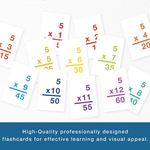 Five Times Table Flashcards With Answers - Printable PDF for Easy ...