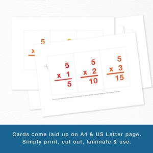 Five Times Table Flashcards With Answers - Printable PDF for Easy ...