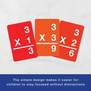 Three Times Tables Flash Cards Printable - Etsy
