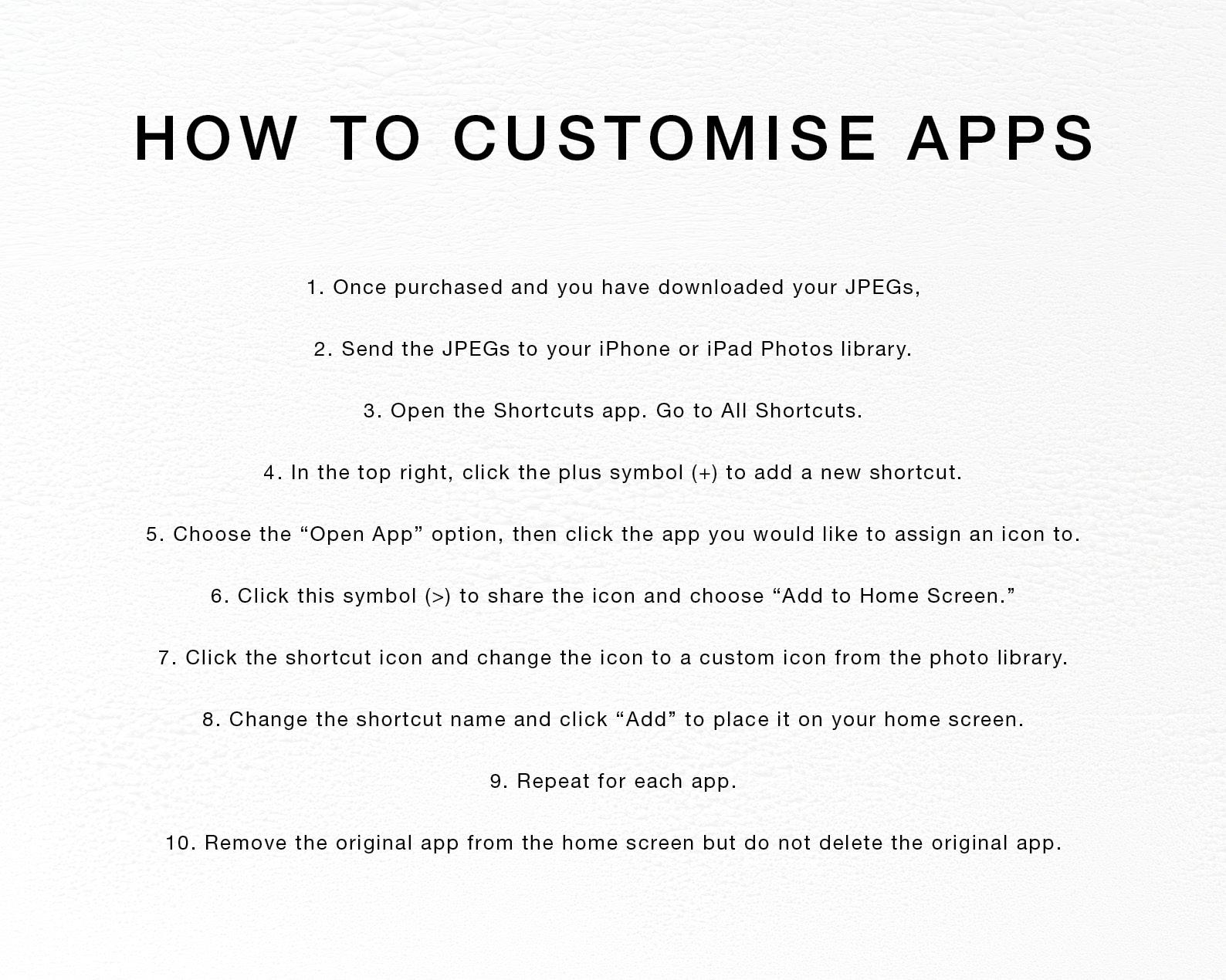 Iphone Ipad App Icon Minimalist Pack Customise Aesthetic Ios Etsy